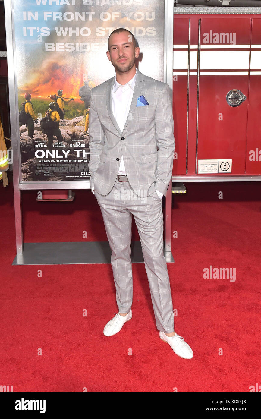 Sam Quinn attends the 'Only the Brave' premiere at Regency Village ...
