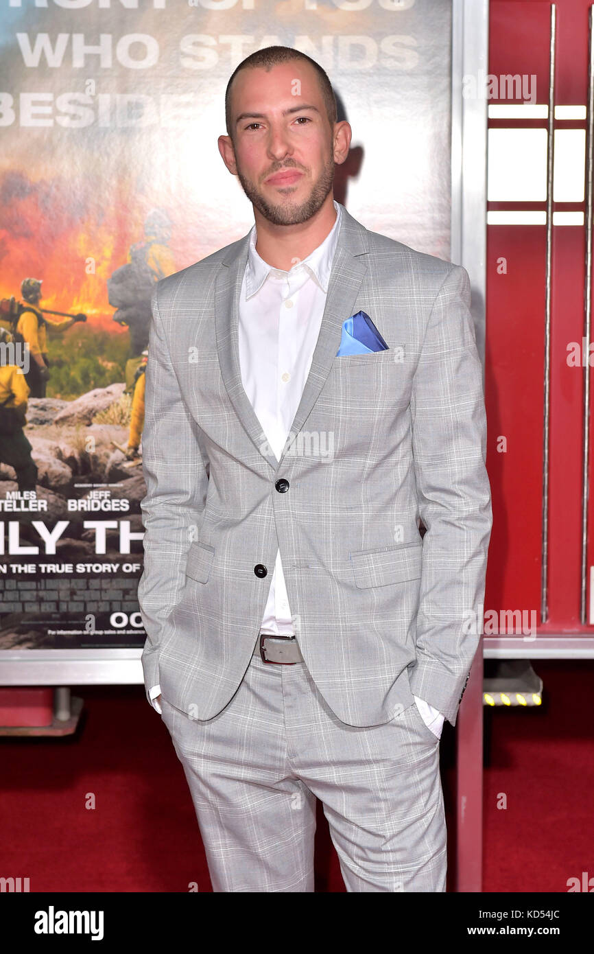 Sam Quinn attends the 'Only the Brave' premiere at Regency Village ...