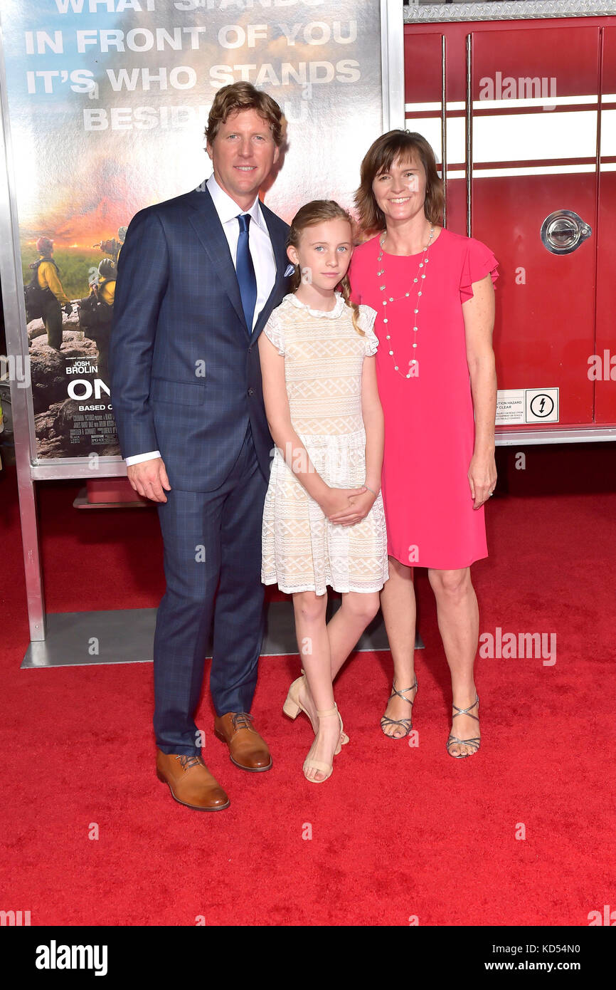 Erik Howsam and his family attend the 'Only the Brave' premiere at ...