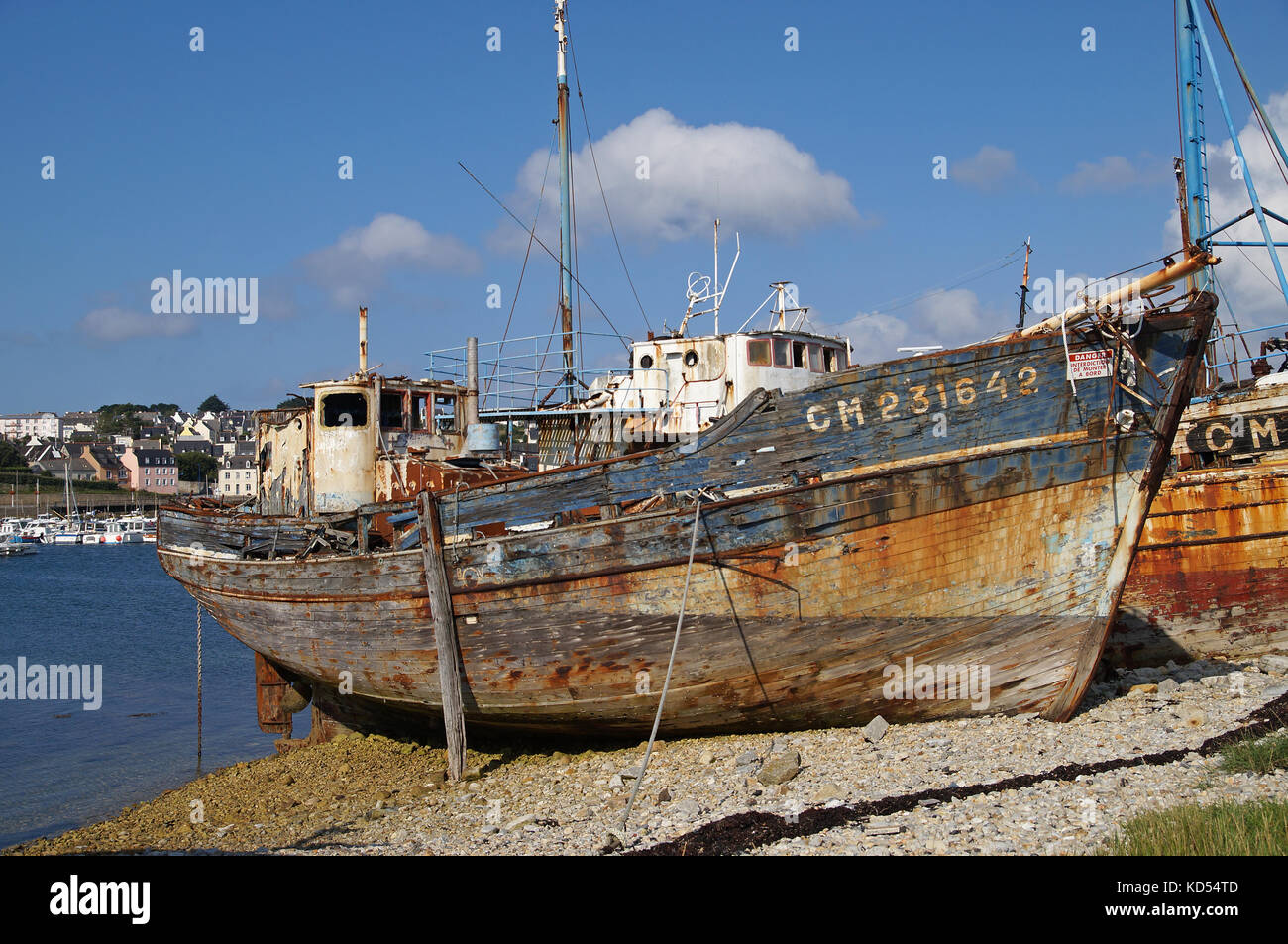 Stranded old shipwreck on hi-res stock photography and images - Alamy