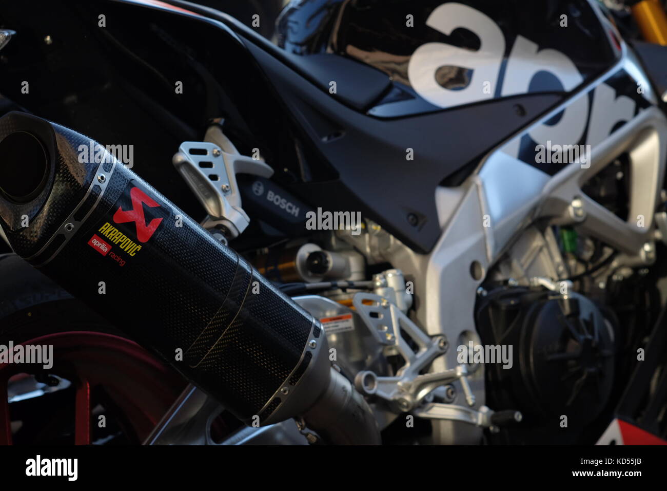 Motorbike fest at Jesolo Venice Beach end of summer season, Aprilia ...