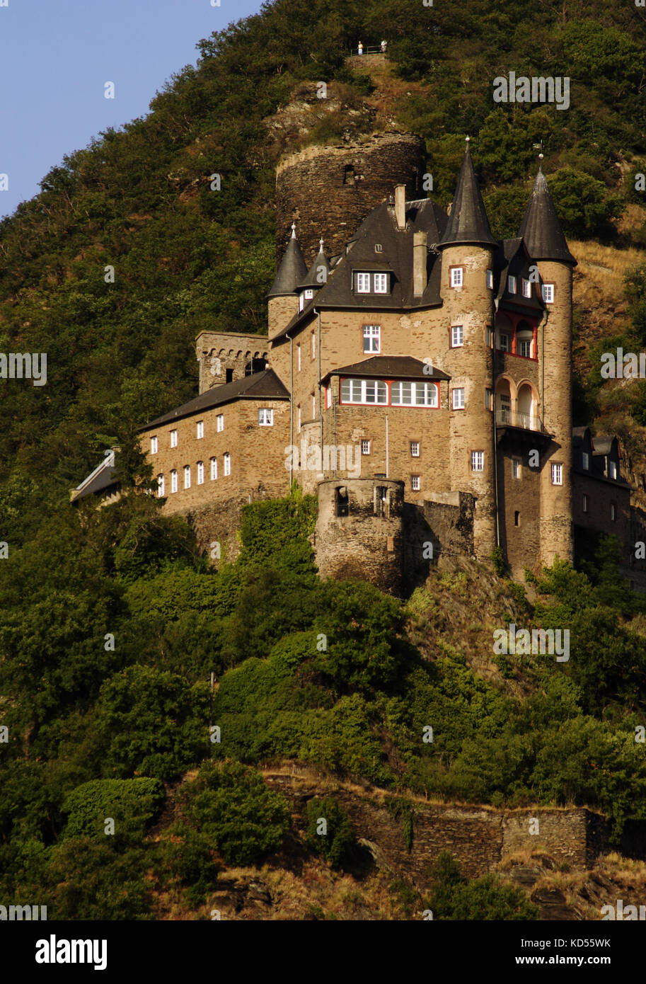 Castle Katz, Cat Castle, St. Goarshausen, Germany Stock Photo - Alamy