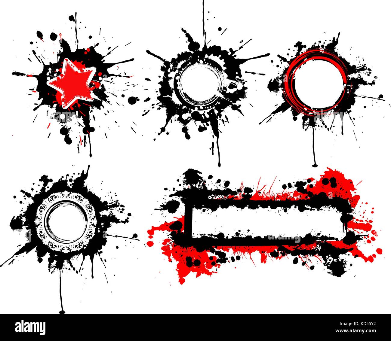 Set of grunge frames Stock Vector Image & Art - Alamy