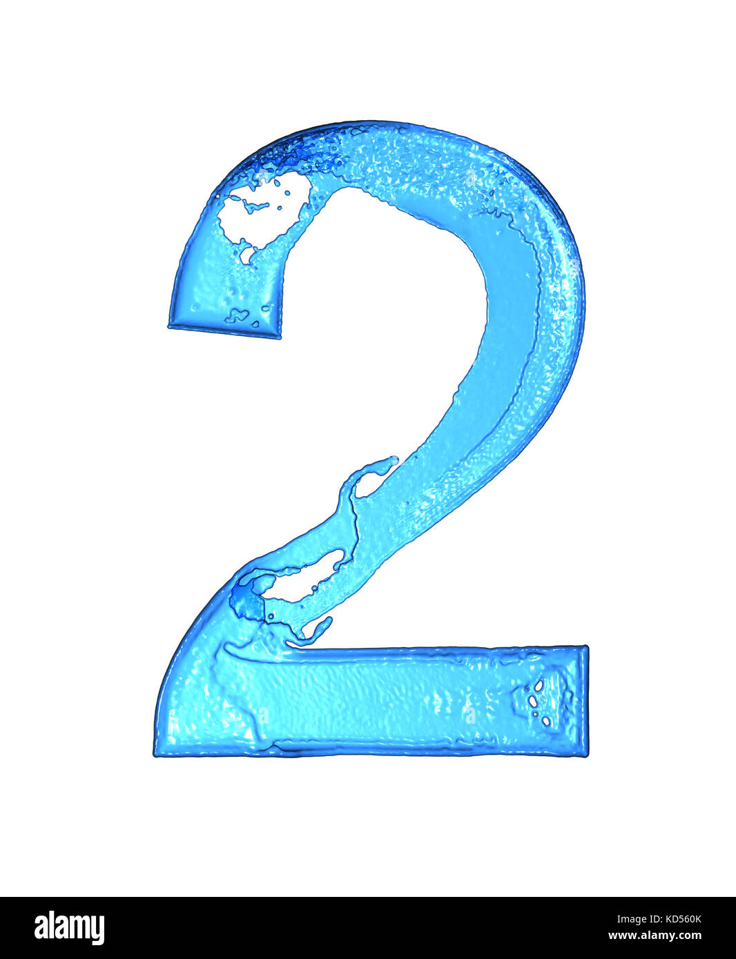 Blue number 2 Cut Out Stock Images & Pictures - Alamy