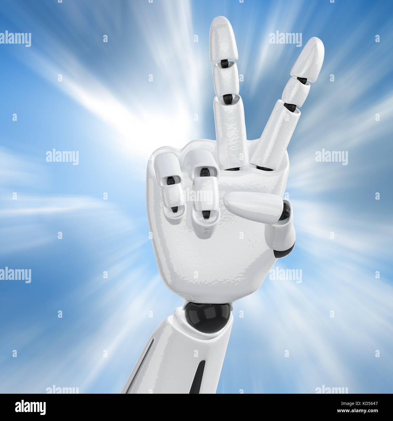 Robot hand outline hi-res stock photography and images - Alamy