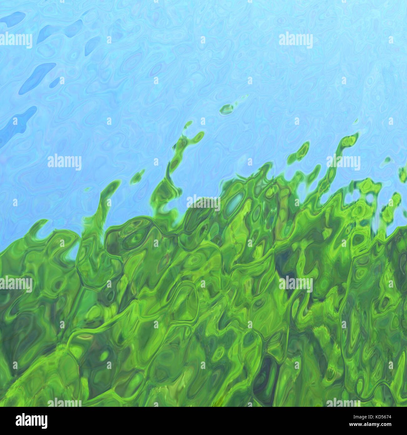 Abstract green beautiful water background Stock Photo - Alamy