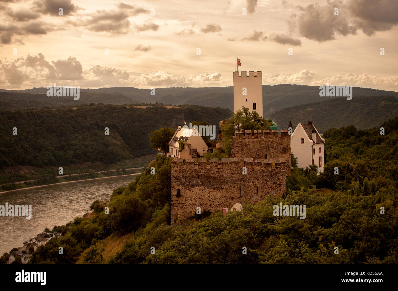 Castle Liebenstein, Kamp-Bornhofen, Rhine-Palatinate, Germany Stock ...