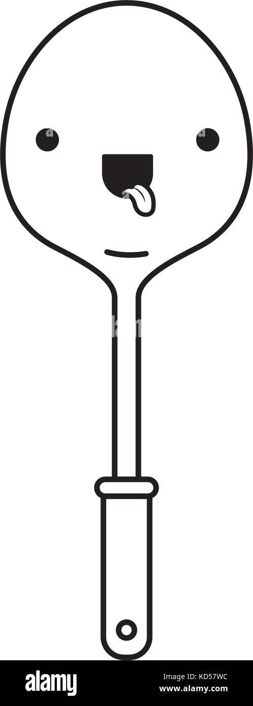 Spoon emoticon Stock Vector Images - Alamy