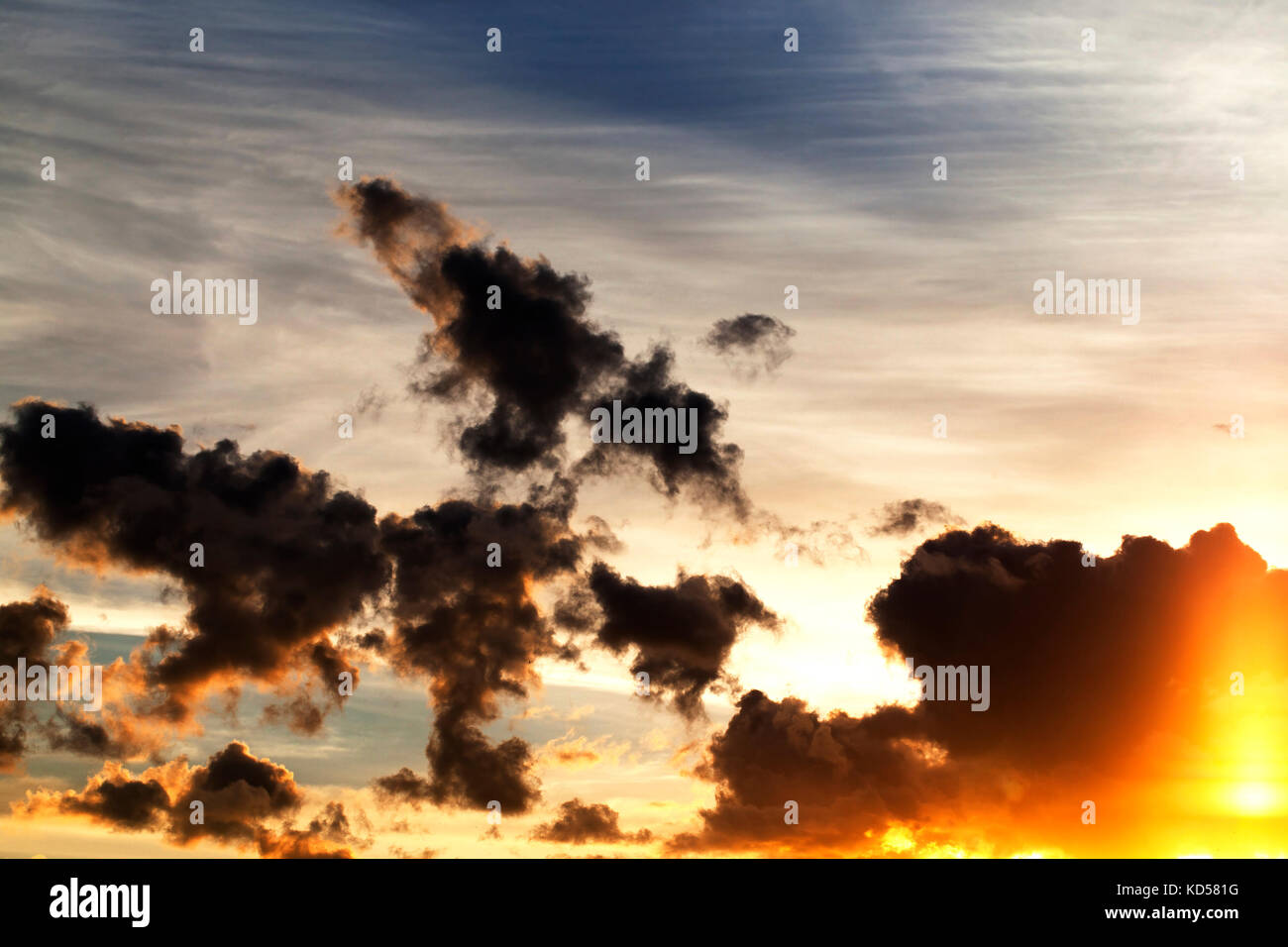 sky at sunset Stock Photo - Alamy