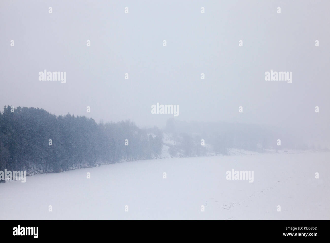 Snow drifts in winter Stock Photo - Alamy