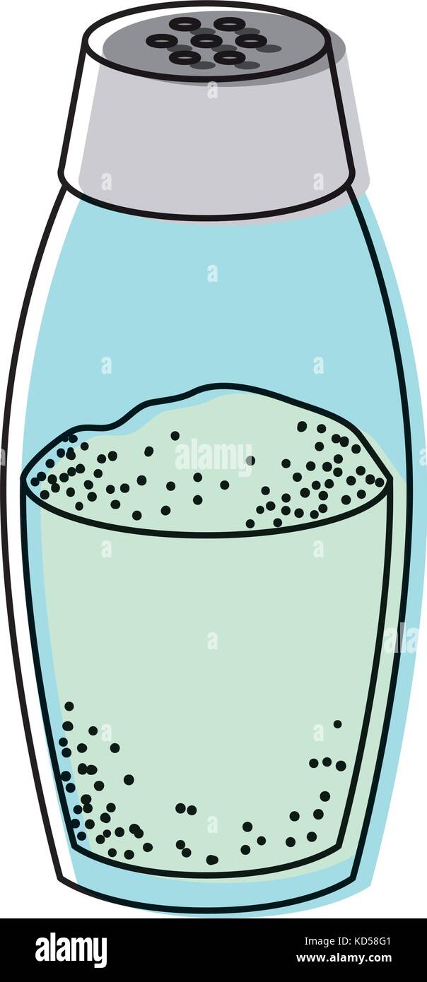 salt container colorful watercolor silhouette Stock Vector Image & Art ...