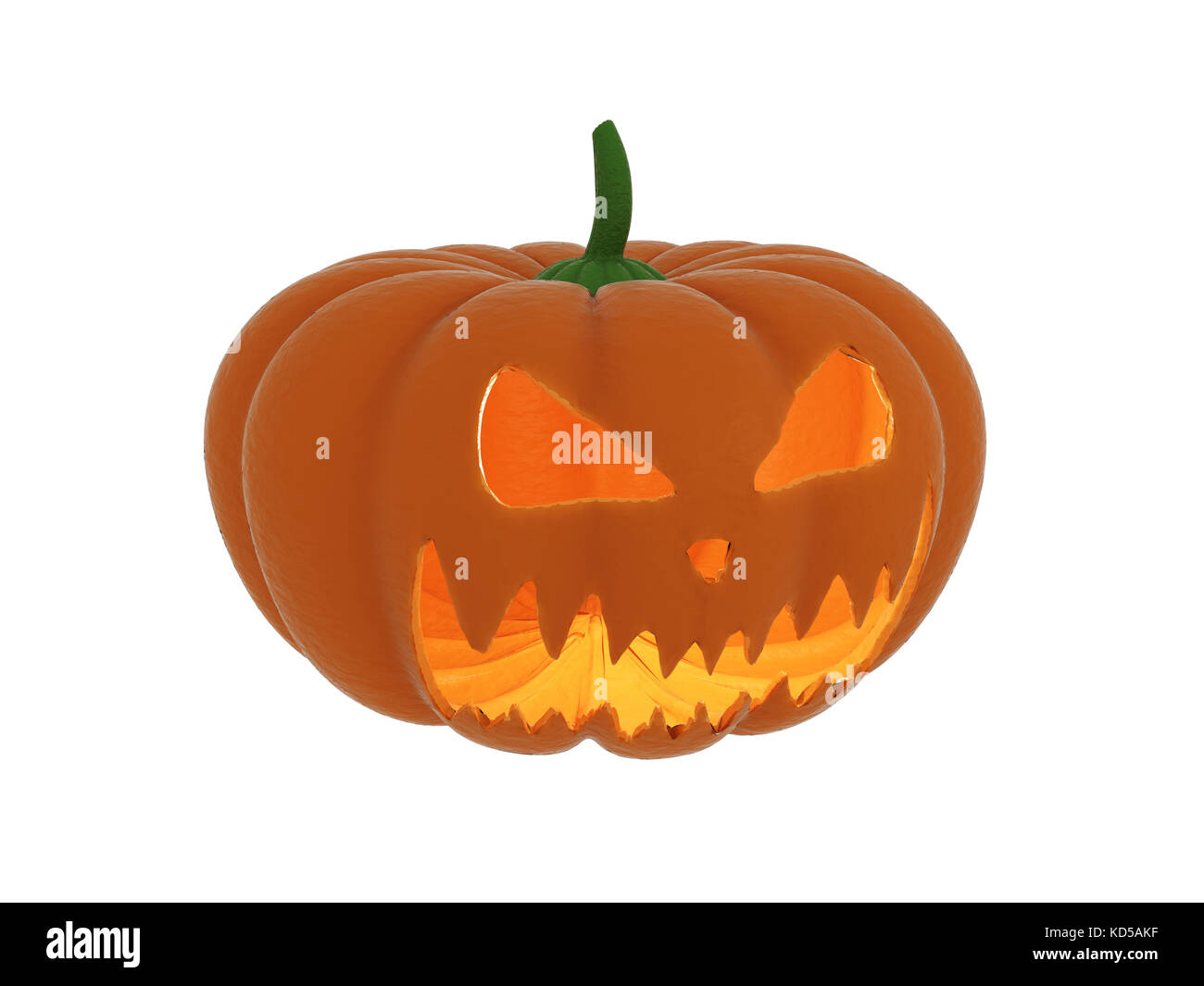 Scary face pumpkin autumn Cut Out Stock Images & Pictures - Alamy