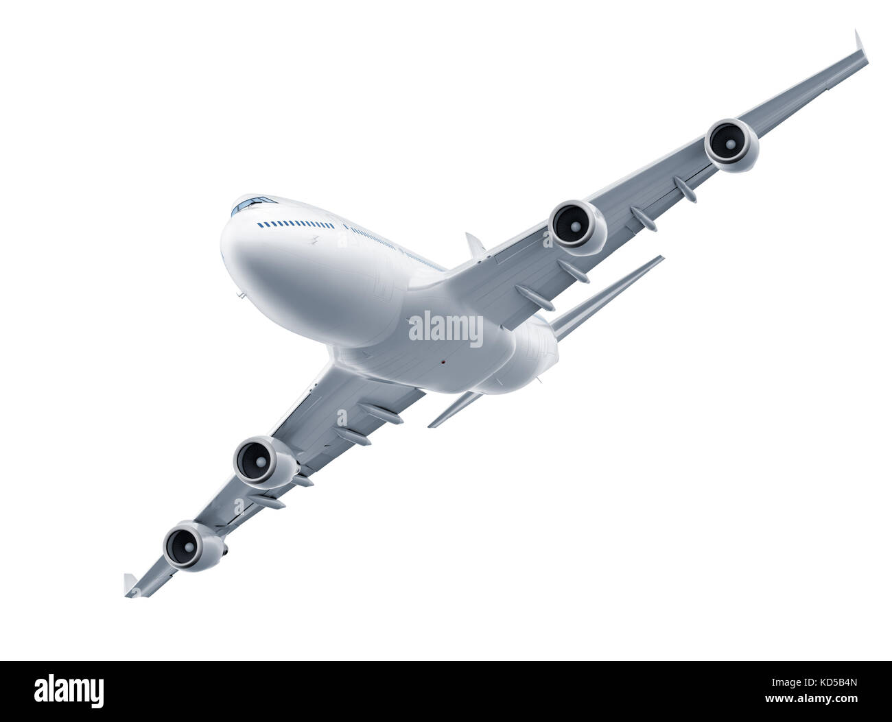 Airplane isolated on white background Stock Photo - Alamy