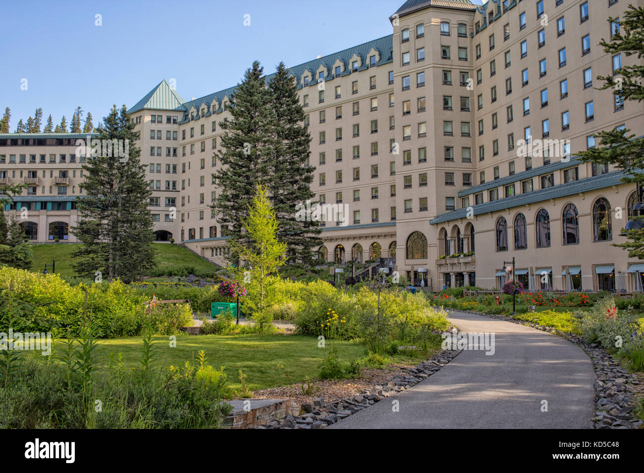 The Fairmont Chateau on Lake Louise in Banff National Park Alberta ...
