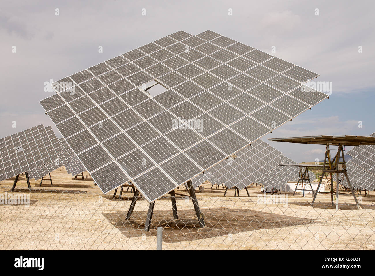 Solar panels in Murcia, Spain Stock Photo - Alamy