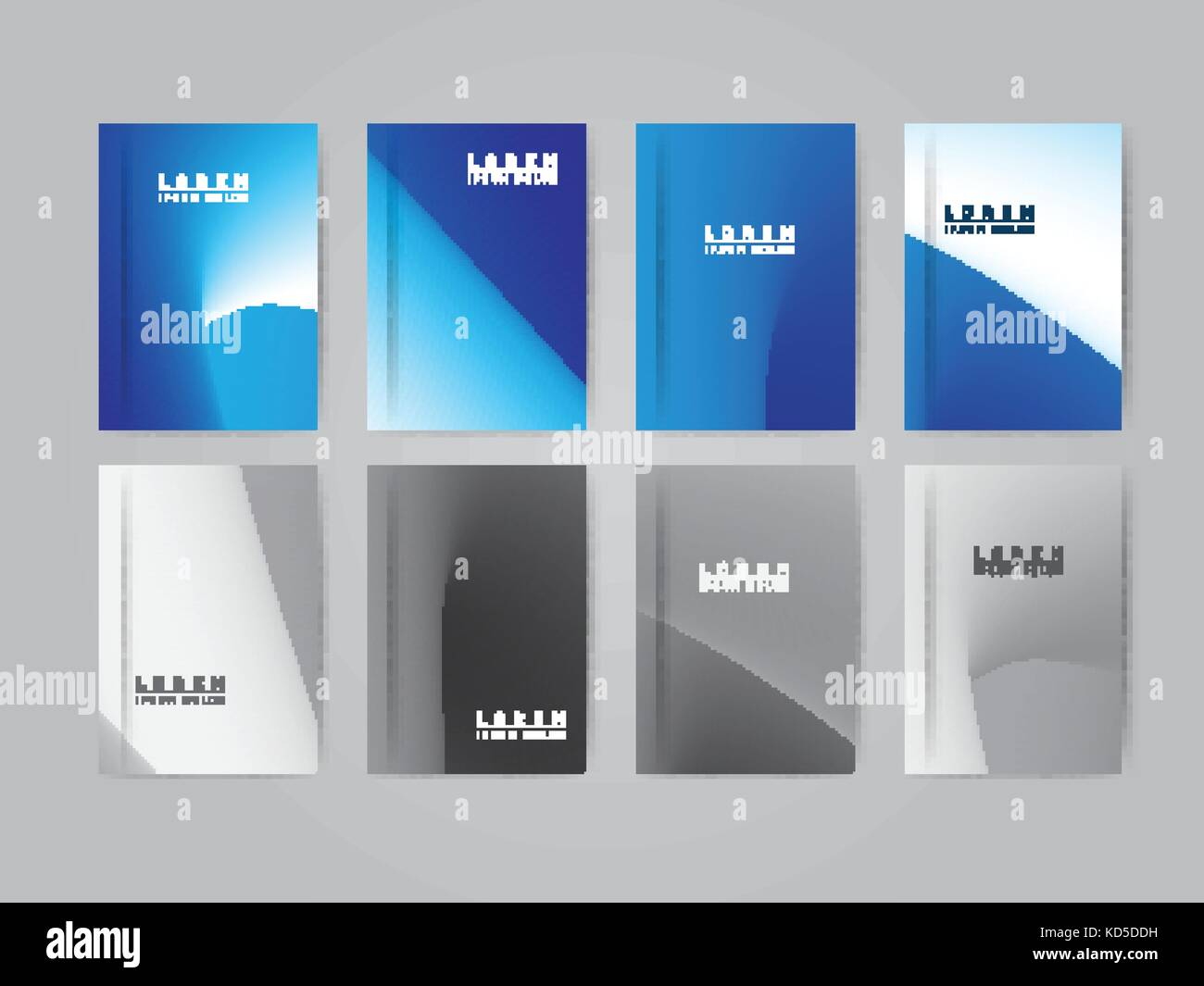 Blue and Grey A4 Brochure Business Vector Templates for Your Coporate ...