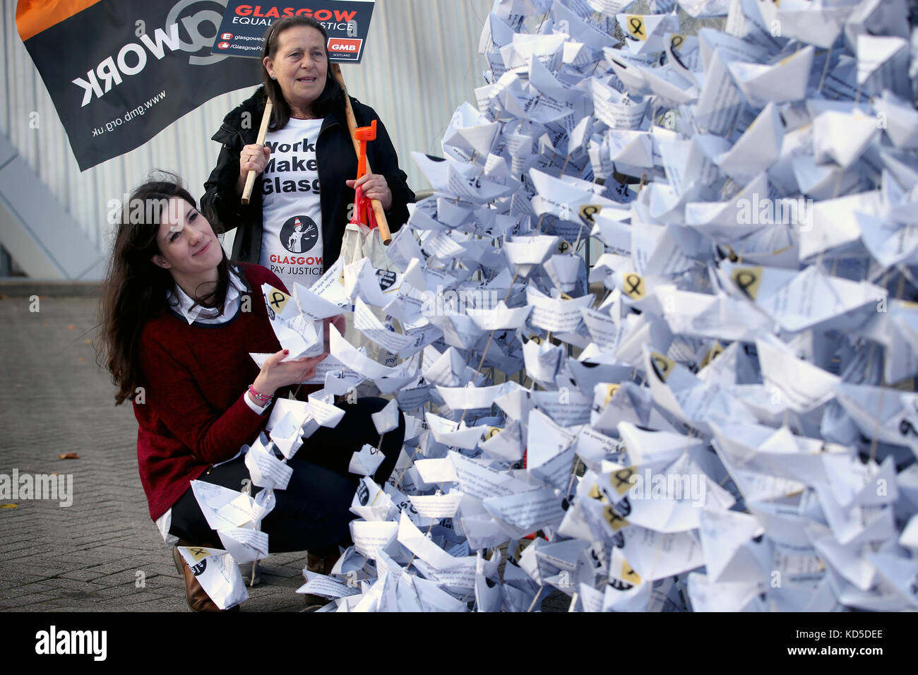 Gmb scotland members hazel nolan left anne marie with hi-res stock ...