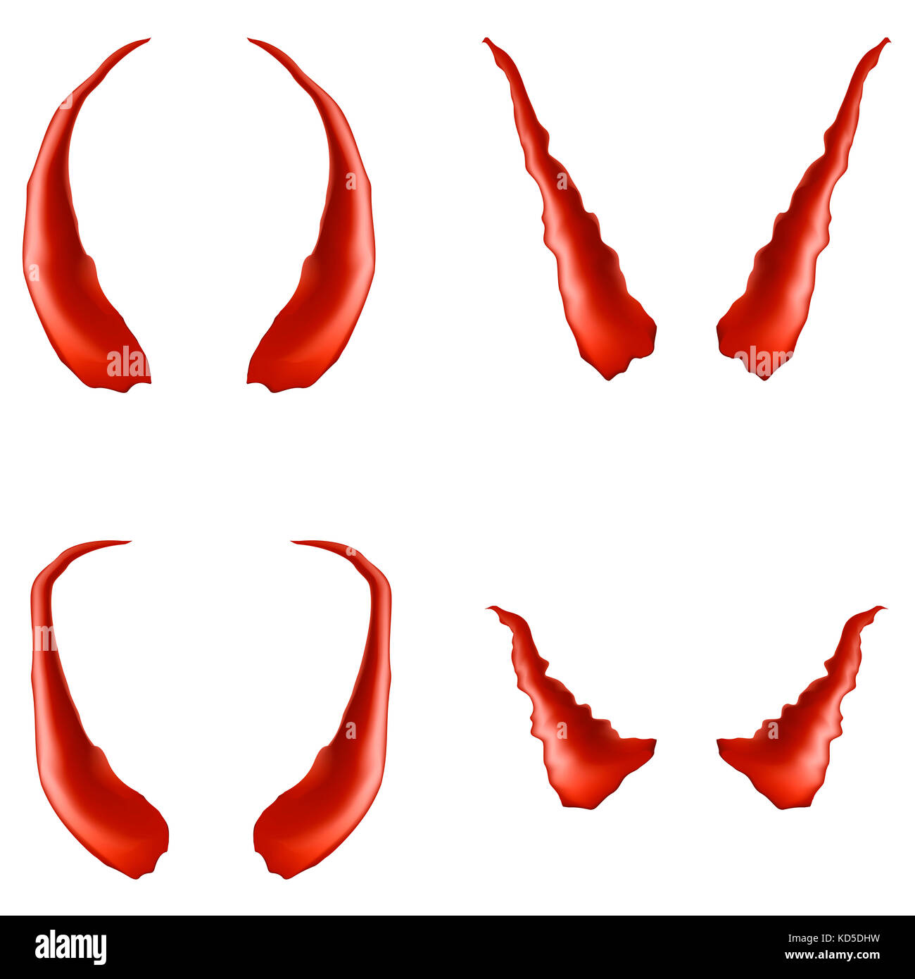 Horn horned devil evil halloween symbol celebration illustration ...