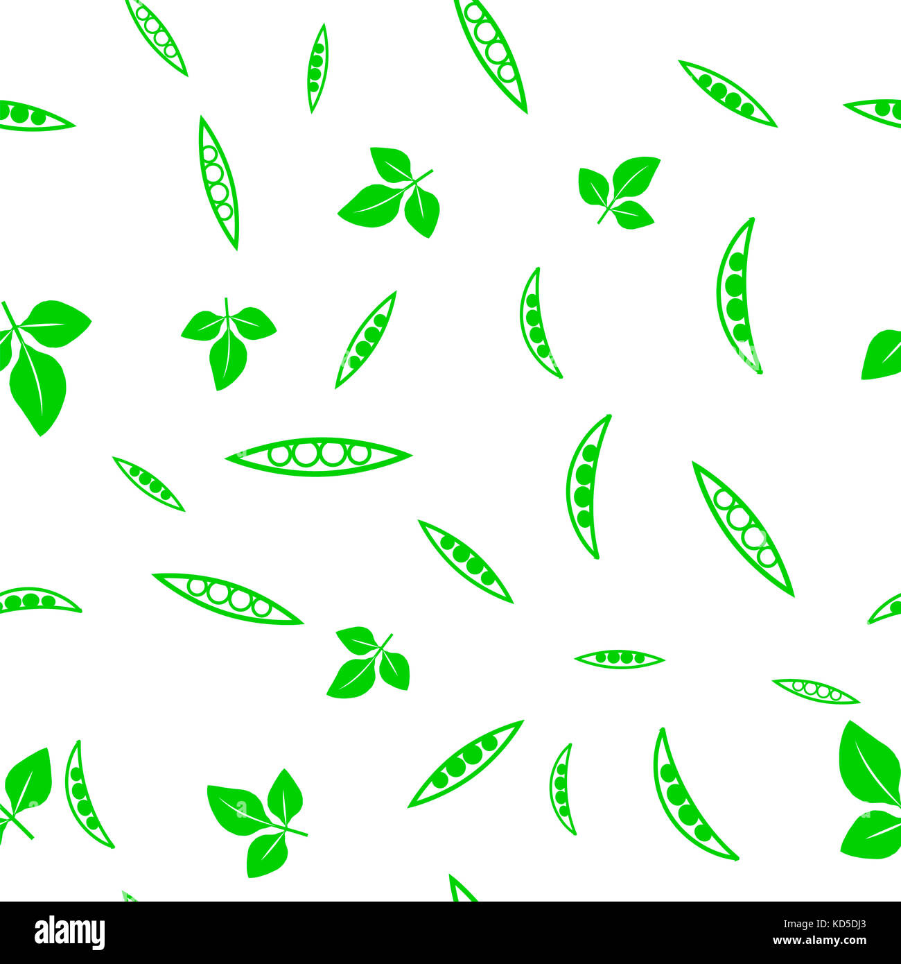 Green Soybeans Seamless Pattern Isolated on White Background Stock ...