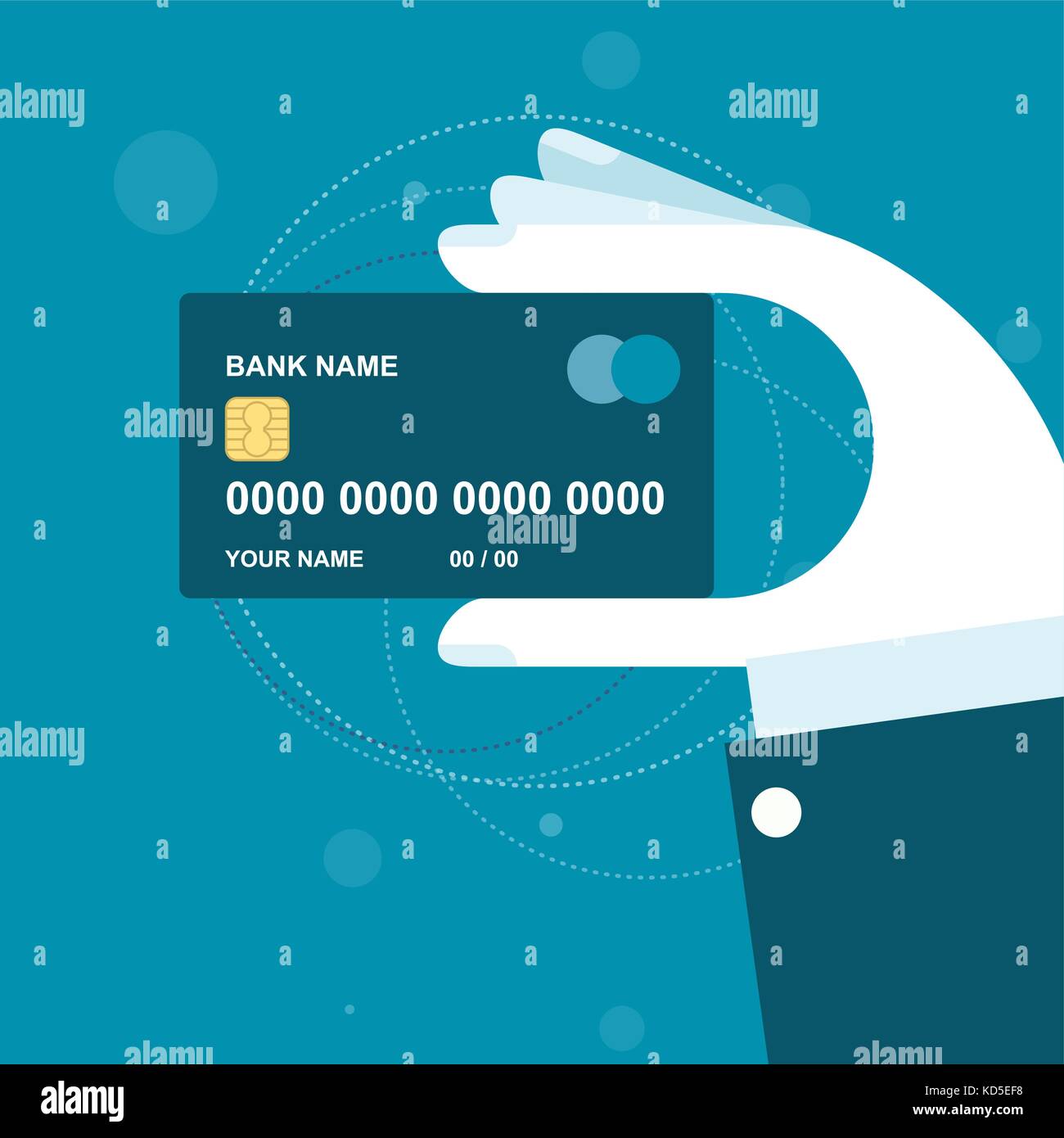 Hand business card Stock Vector Images - Alamy