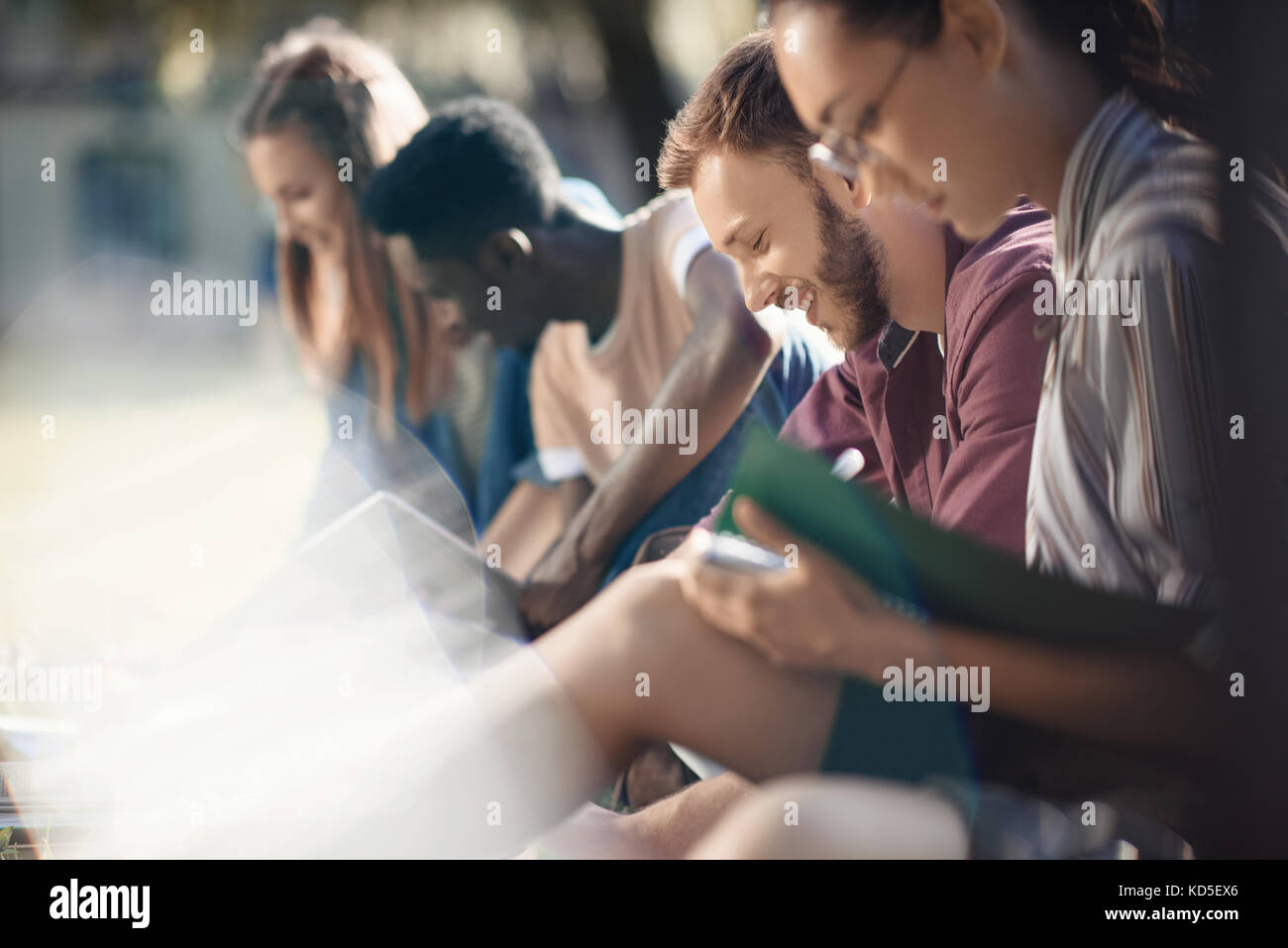 multicultural students studying together Stock Photo - Alamy