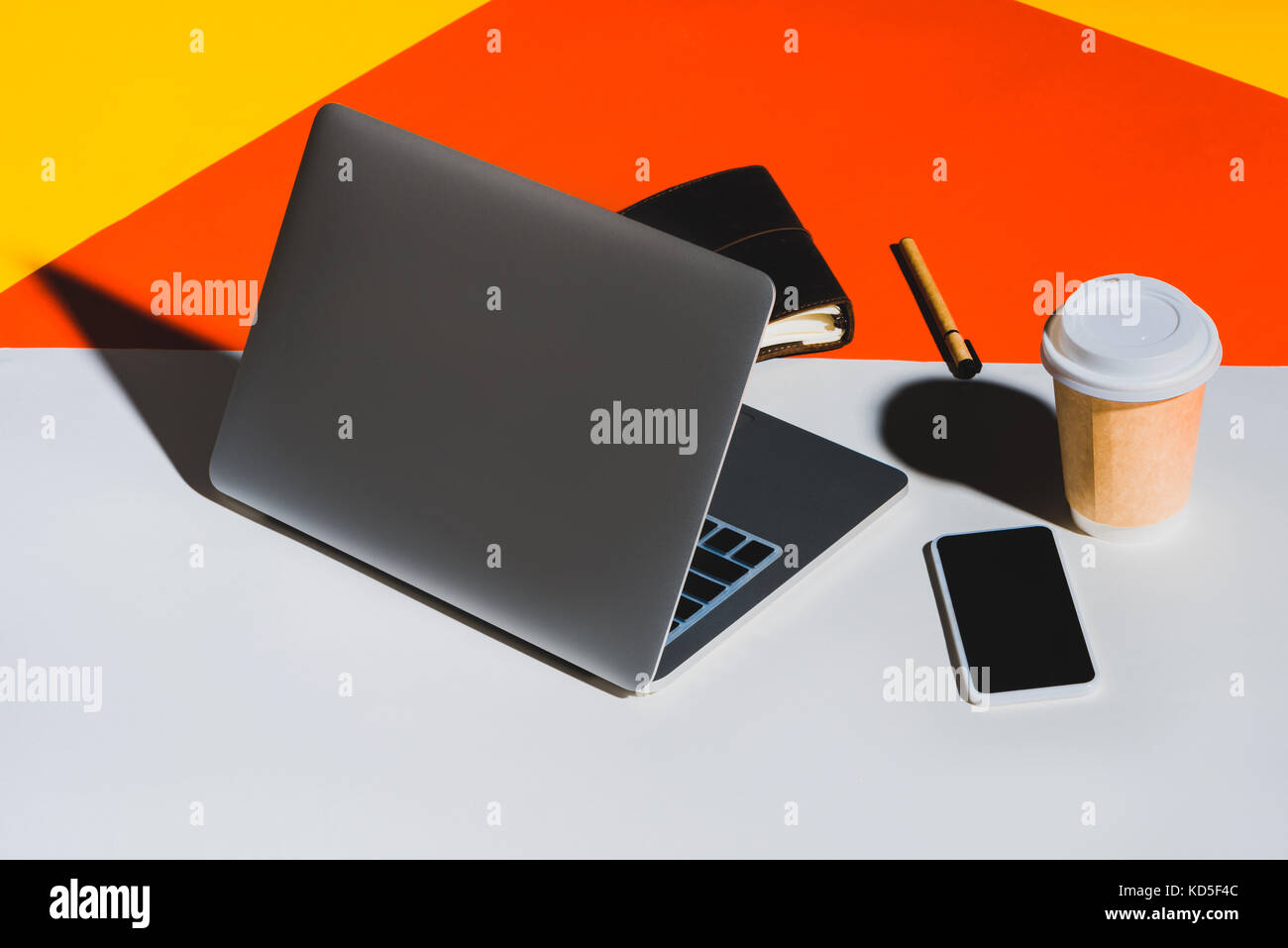 digital devices and office supplies Stock Photo - Alamy