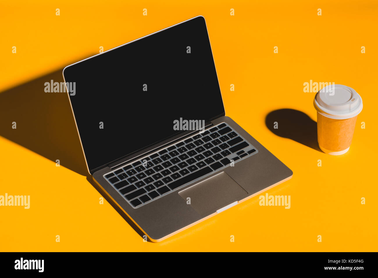 coffee and laptop Stock Photo - Alamy