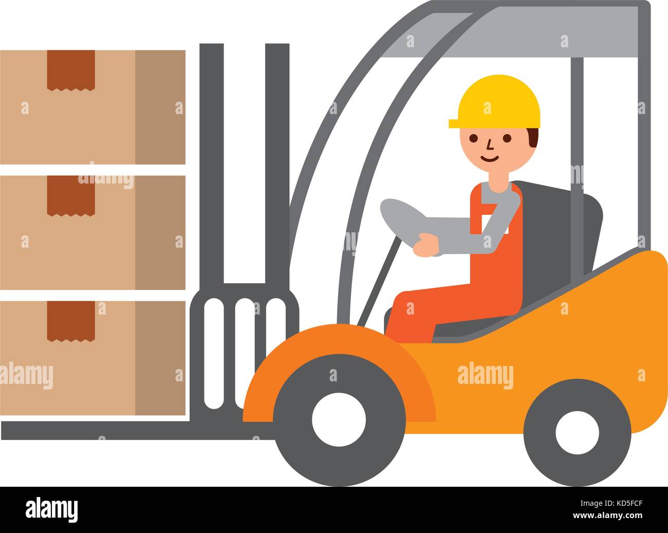 Warehouse Worker Cartoon