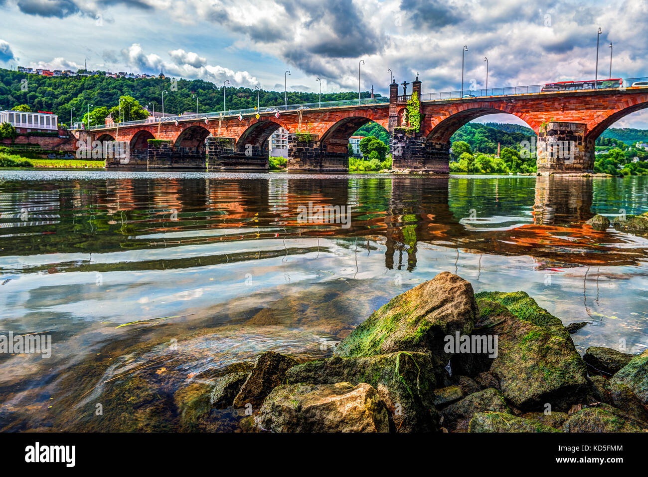 The Roman bridge in Trier Stock Photo - Alamy