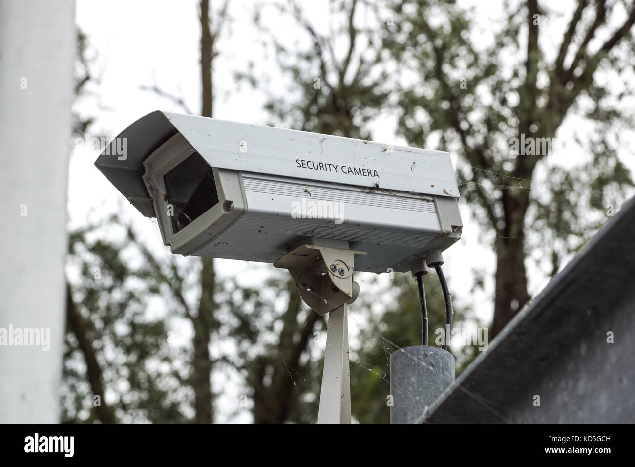 The Old CCTV Security Camera operating long time Stock Photo - Alamy