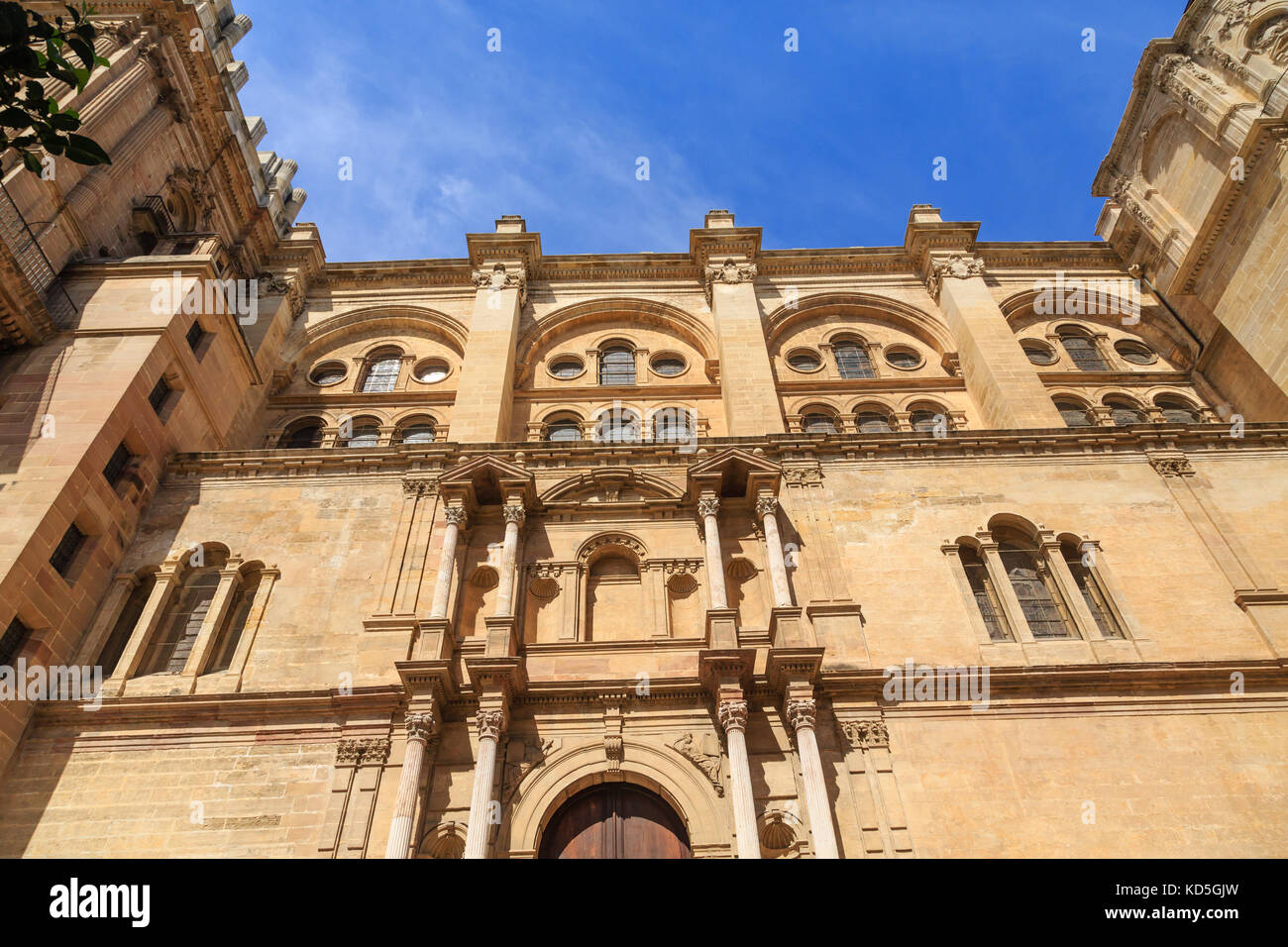 Old buildings and architecture in Malaga Spain Stock Photo - Alamy