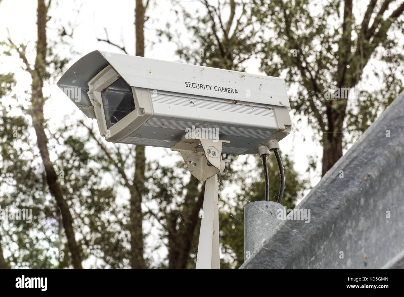 The Old CCTV Security Camera operating long time Stock Photo - Alamy