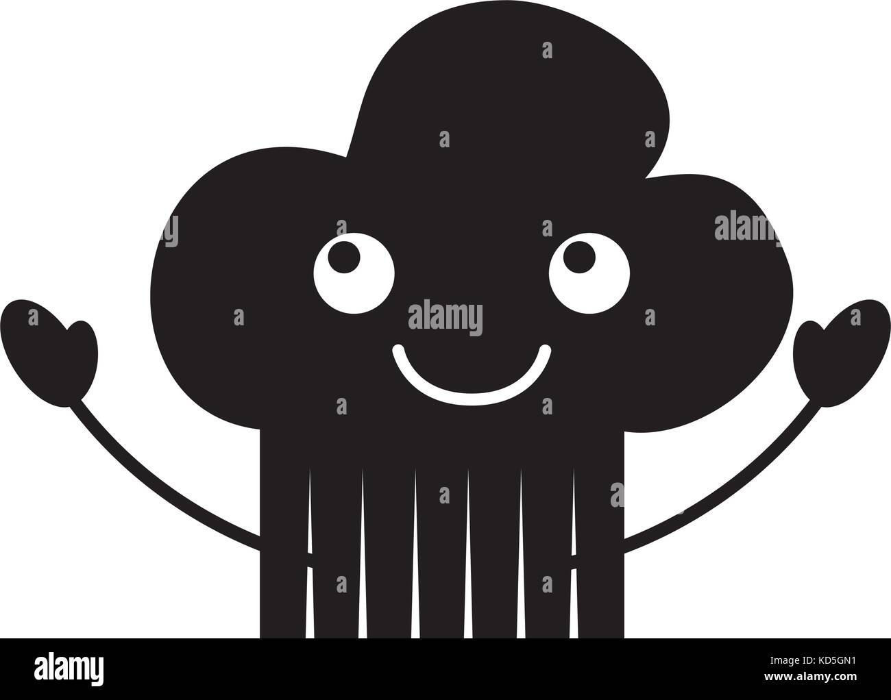 cartoon kitchen hat of chef cooking restaurant symbol Stock Vector ...