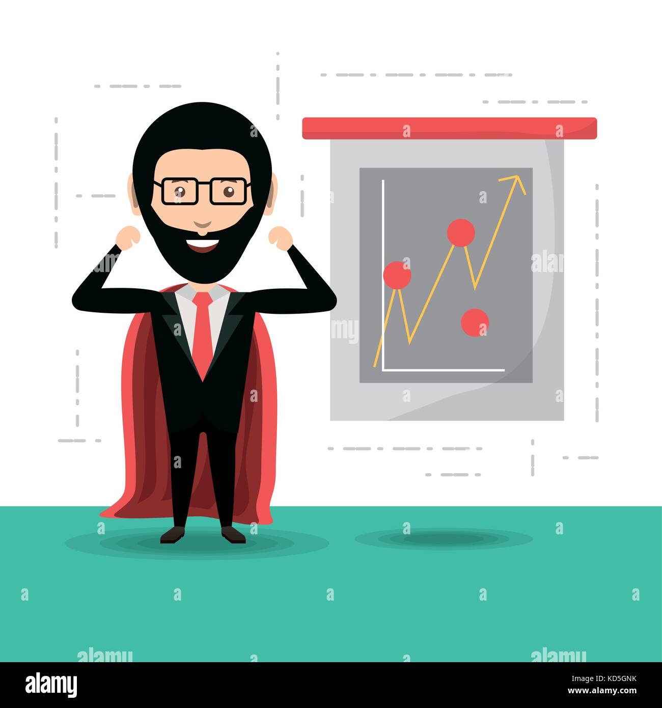 cartoon businessman with superhero Stock Vector Image & Art - Alamy