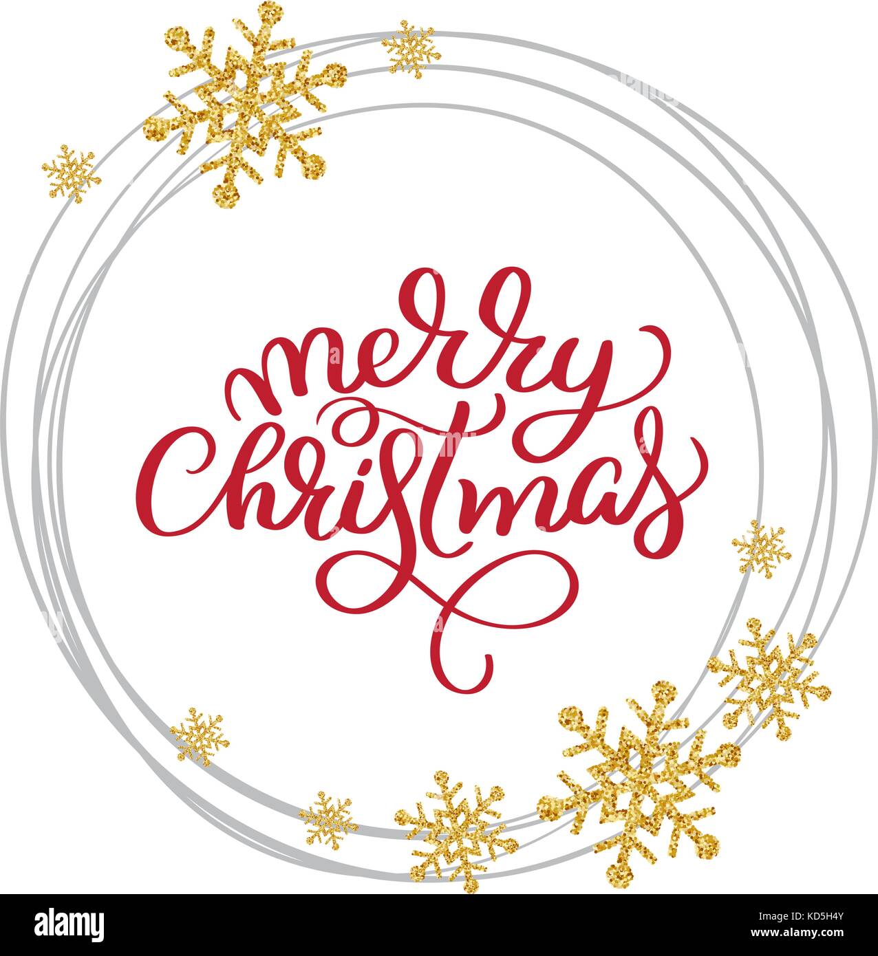 Merry Christmas vector text Calligraphic Lettering design card template ...