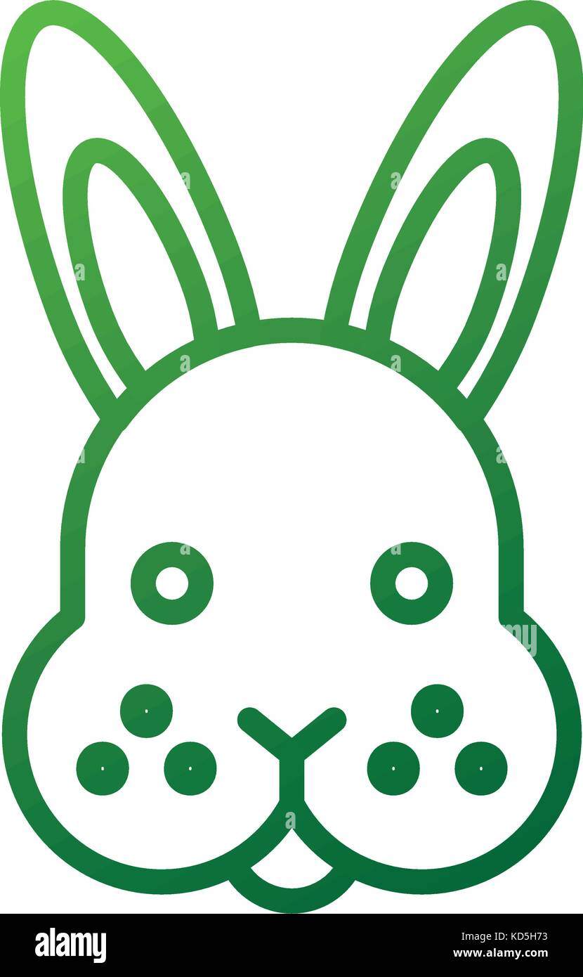 farm animal rabbit face cute furry Stock Vector Image & Art - Alamy