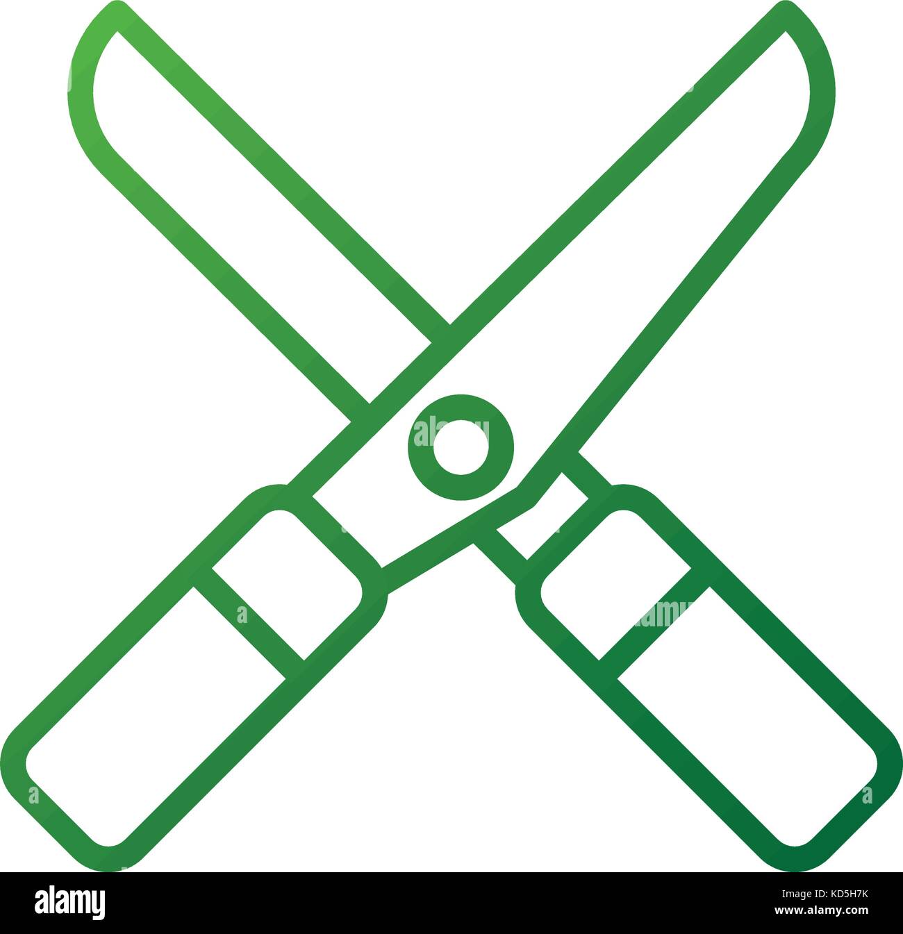 gardening scissors equipment agriculture icon image Stock Vector Image ...