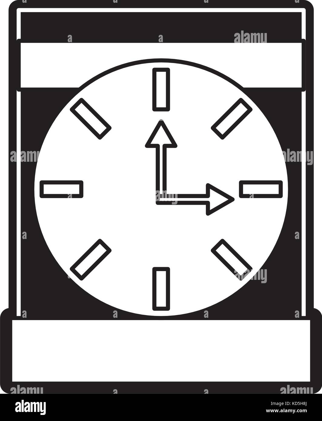clock vector illustration Stock Vector Image & Art - Alamy