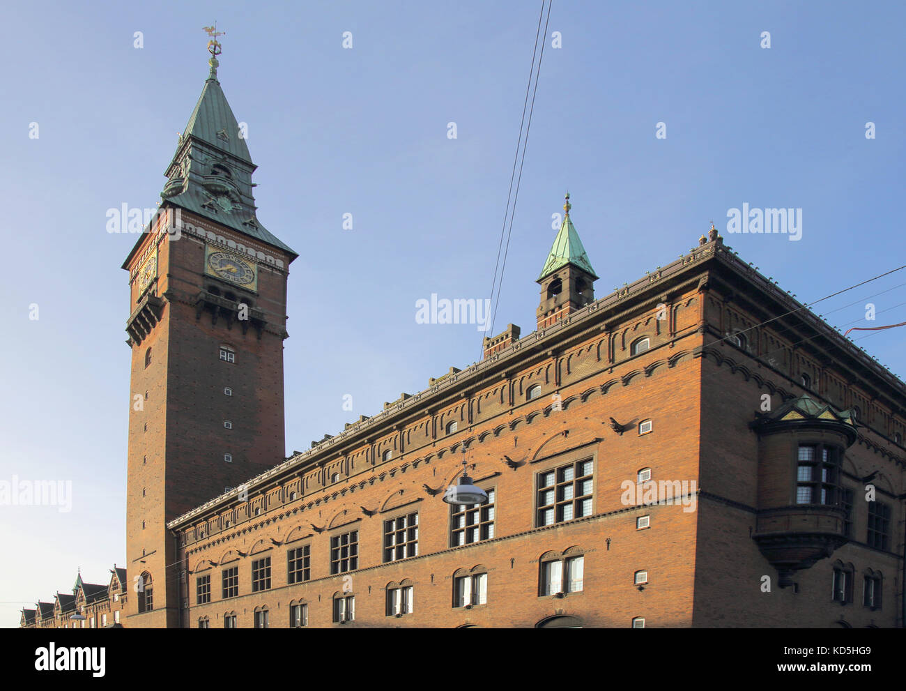 copenhagen city hall or radhus denmark Stock Photo - Alamy