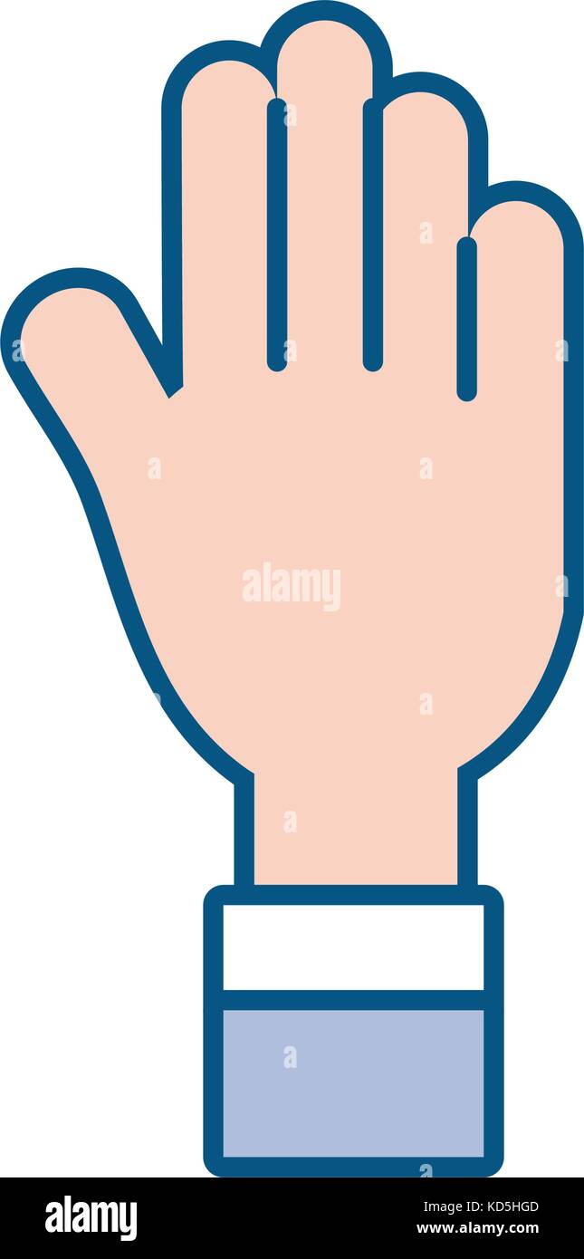 hand vector illustration Stock Vector Image & Art - Alamy