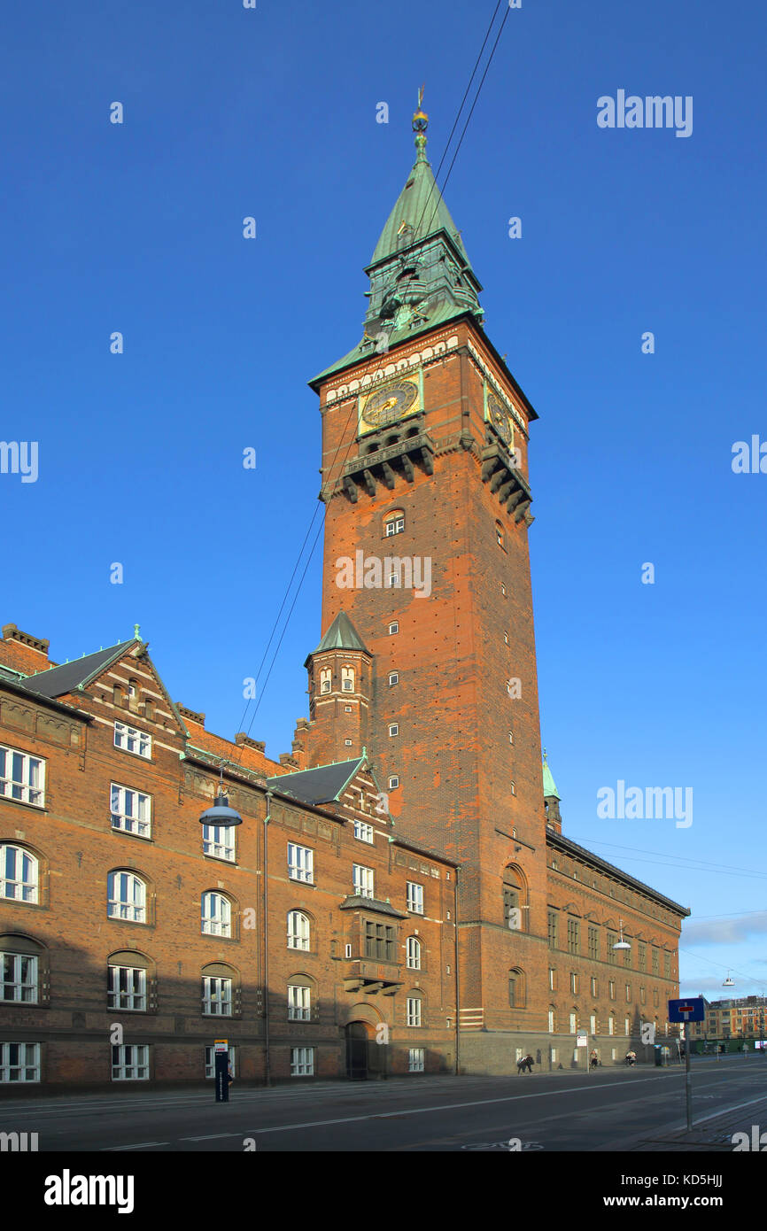 Copenhagen radhus clock hi-res stock photography and images - Alamy
