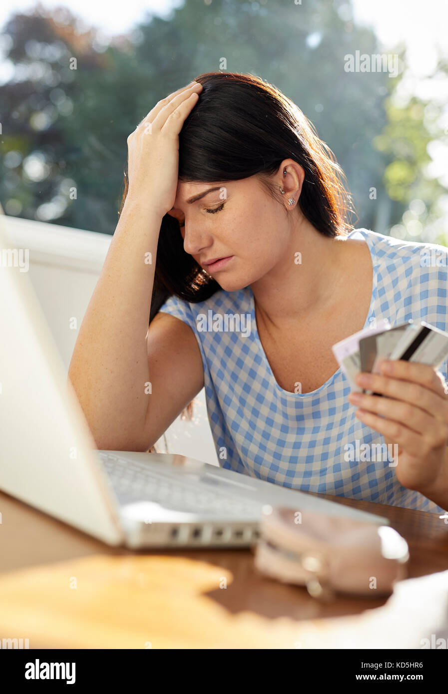 Woman banking online Stock Photo - Alamy