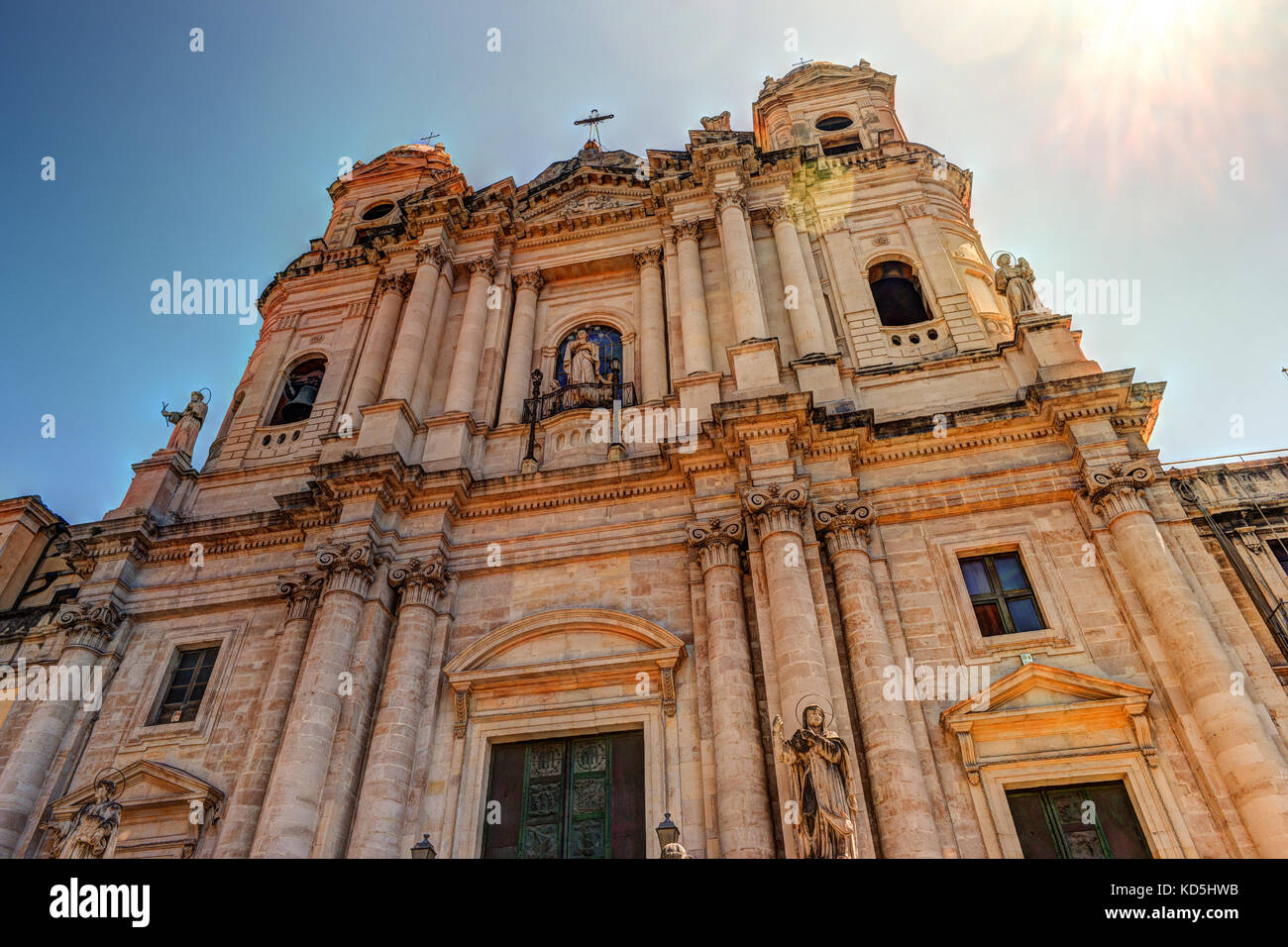 Saint Francis Church in Catania, Sicily Stock Photo - Alamy