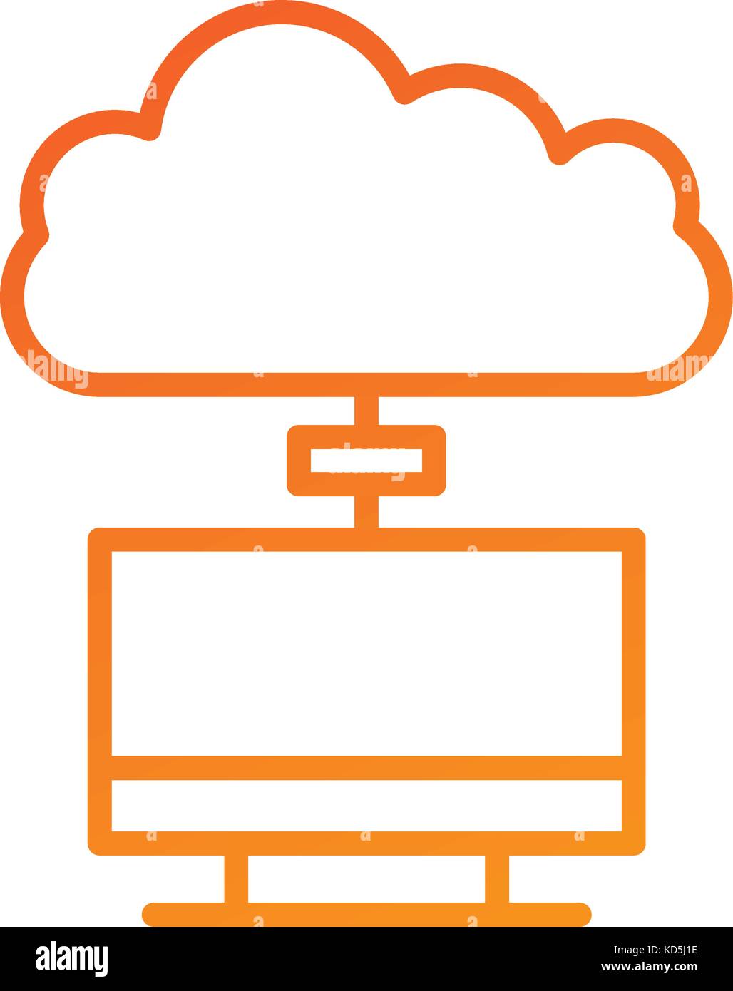 monitor cloud computing connection system Stock Vector Image & Art - Alamy