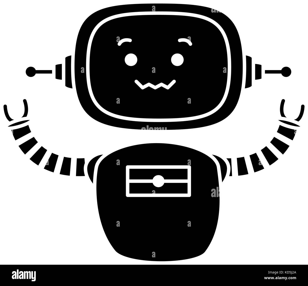 electronic robot character icon Stock Vector Image & Art - Alamy