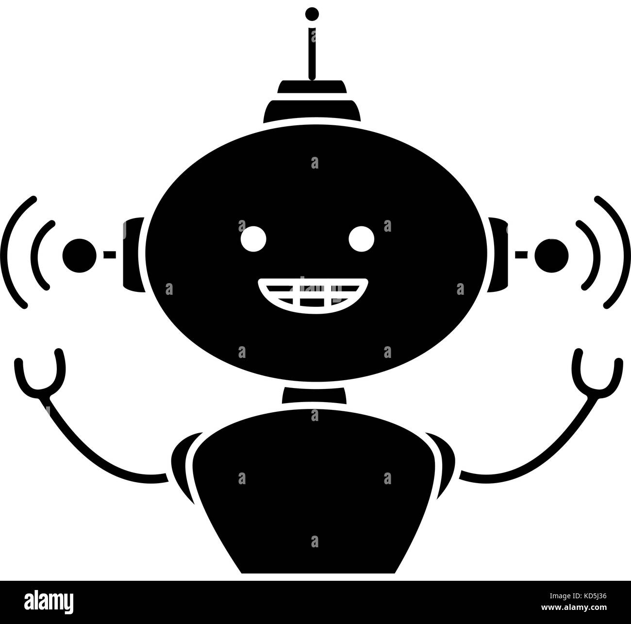 electronic robot character icon Stock Vector Image & Art - Alamy