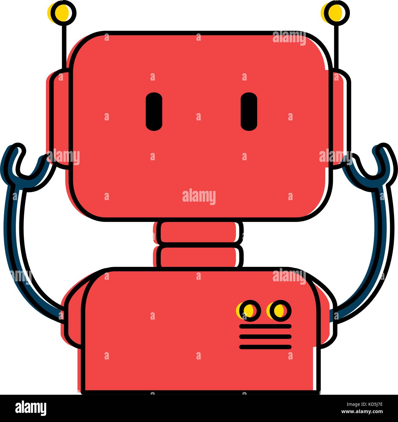 electronic robot character icon Stock Vector Image & Art - Alamy