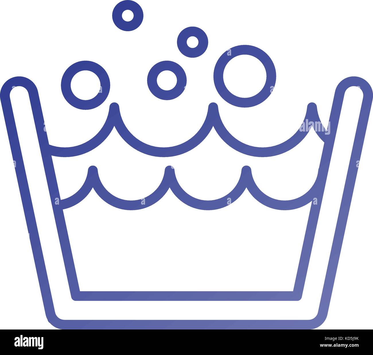 Plastic basin clean laundry Stock Vector Images - Alamy