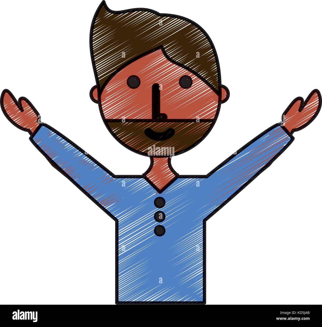 man doodle vector illustration Stock Vector Image & Art - Alamy
