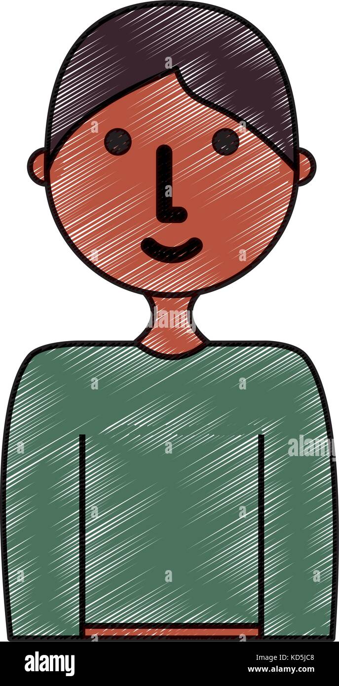 young man doodle vector illustration Stock Vector Image & Art - Alamy